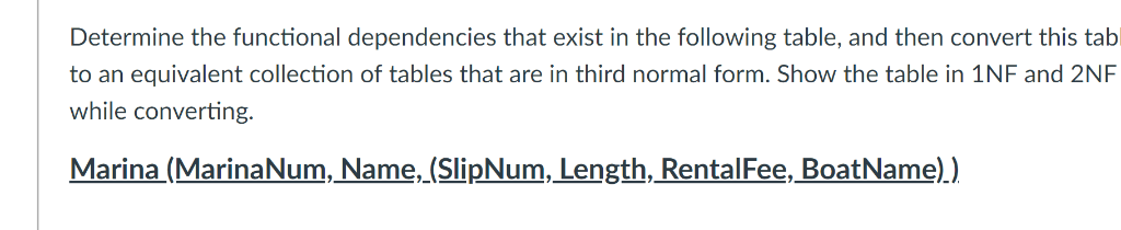 Solved Determine Functional Dependencies Exist Following Table