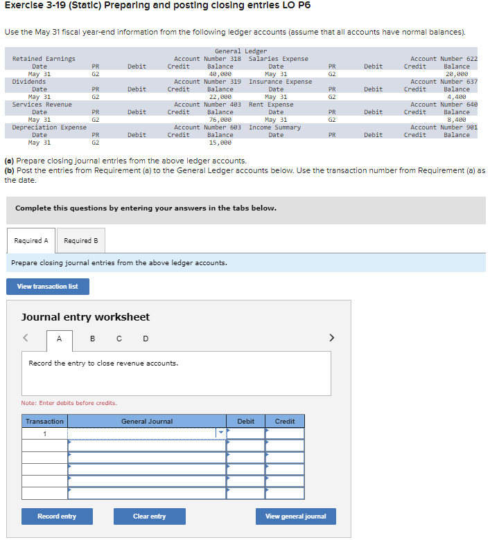 Solved (a) ﻿Prepare closing journal entries from the above | Chegg.com