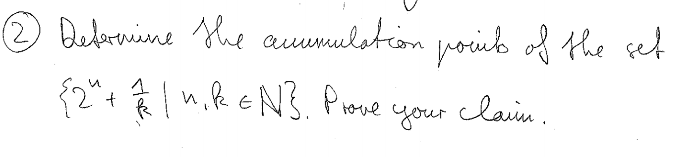 Solved Alu alumu WS ® Determine the accumulation points of | Chegg.com