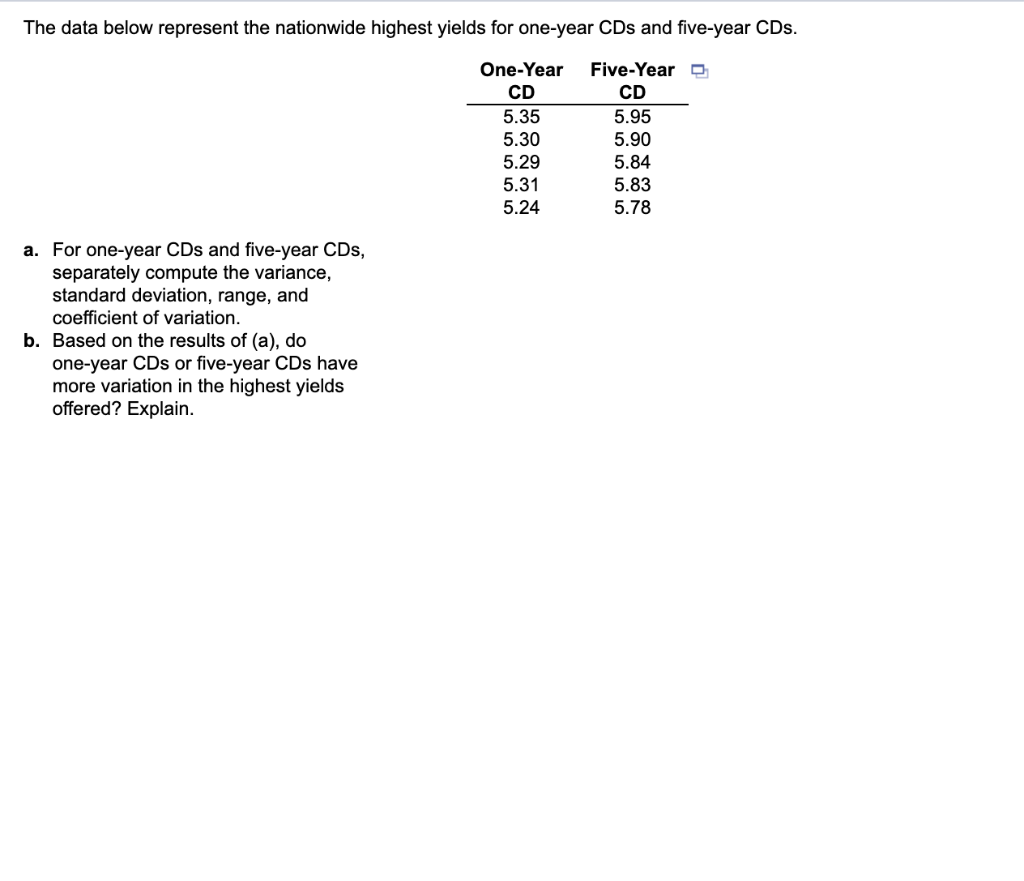 Solved The data below represent the nationwide highest | Chegg.com