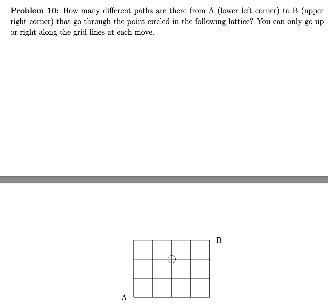 Solved Problem 10: How many different paths are there from A | Chegg.com
