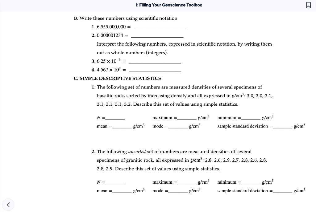 solved-1-filling-your-geoscience-toolbox-b-write-these-chegg