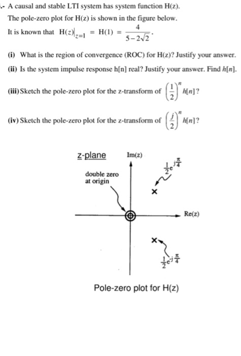 Solved A causal and stable LTI system has system function | Chegg.com