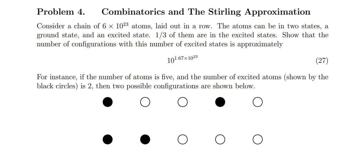 Solved Problem 4 Combinatorics And The Stirling