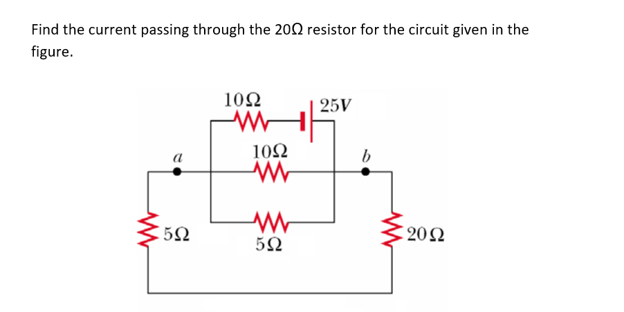 Solved Find the current passing through the 2012 resistor | Chegg.com