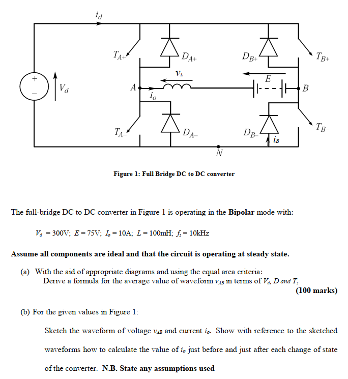 id Tat •DA+ DB TB+ VI E 01 Va A B i. TB TA DA DB 1B N | Chegg.com