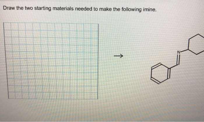 Solved Draw the two starting materials needed to make the | Chegg.com