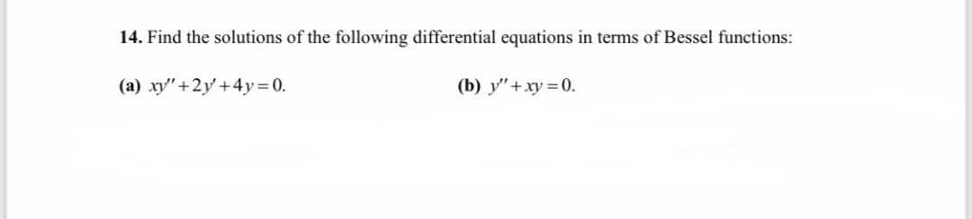 Solved 14 Find The Solutions Of The Following Differential