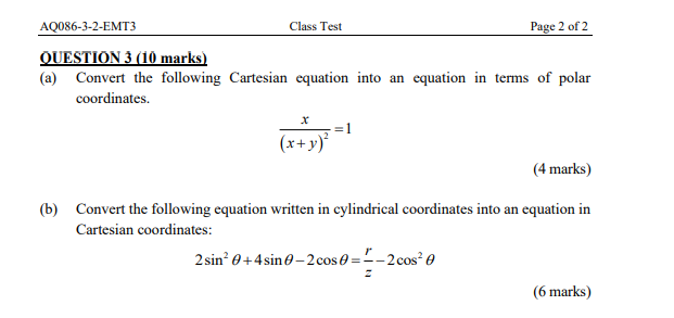 Solved OUESTION 3 ( 10 marks) (a) Convert the following | Chegg.com Solved OUESTION 3 ( 10 marks) (a) Convert the following | Chegg.com
