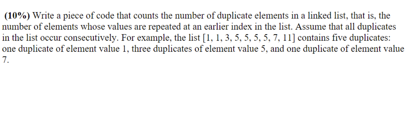 Solved 10 Write A Piece Of Code That Counts The Number Of Chegg