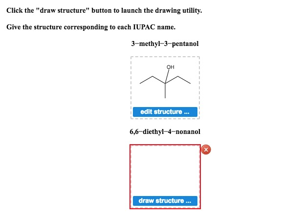 Solved Click the "draw structure" button to launch the | Chegg.com