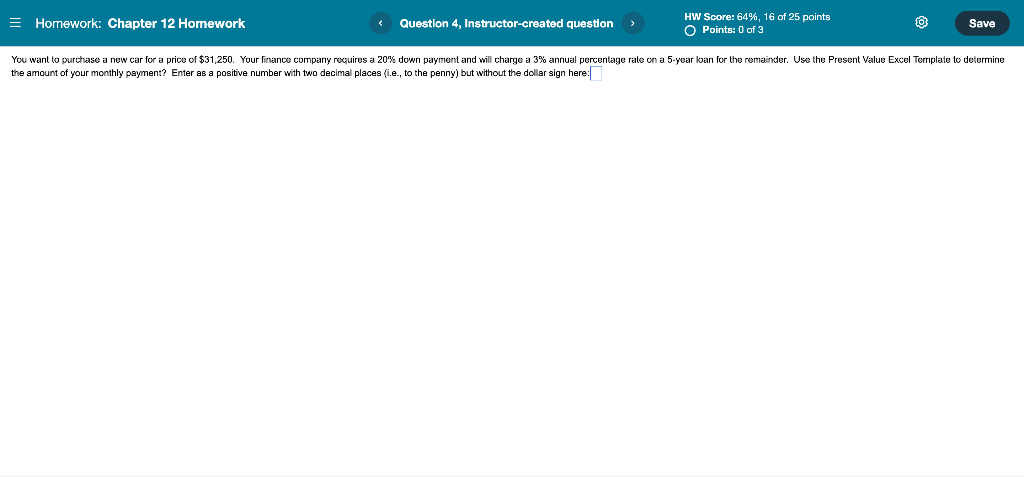 Solved = Homework: Chapter 12 Homework Question 4, | Chegg.com