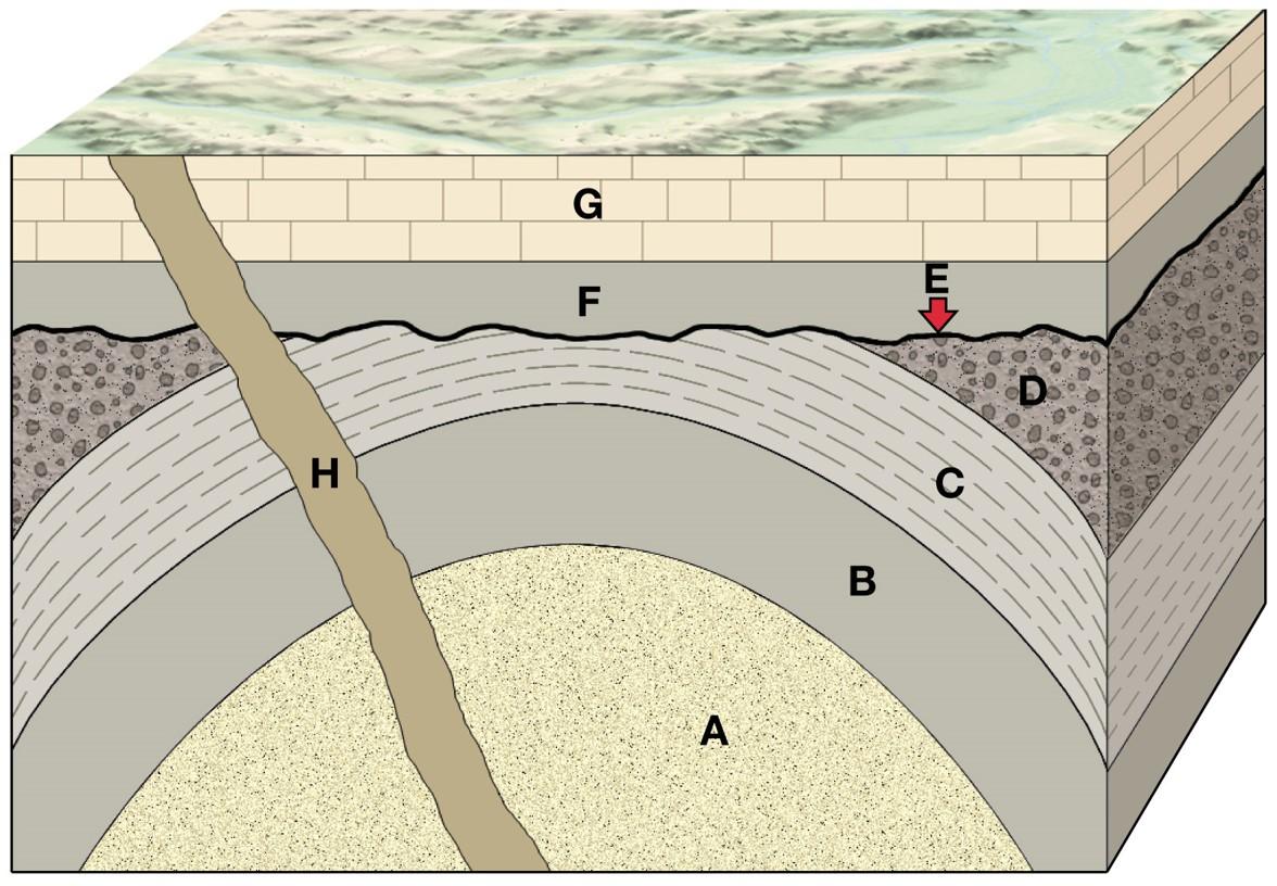 Solved Place the following geologic events in the order of | Chegg.com