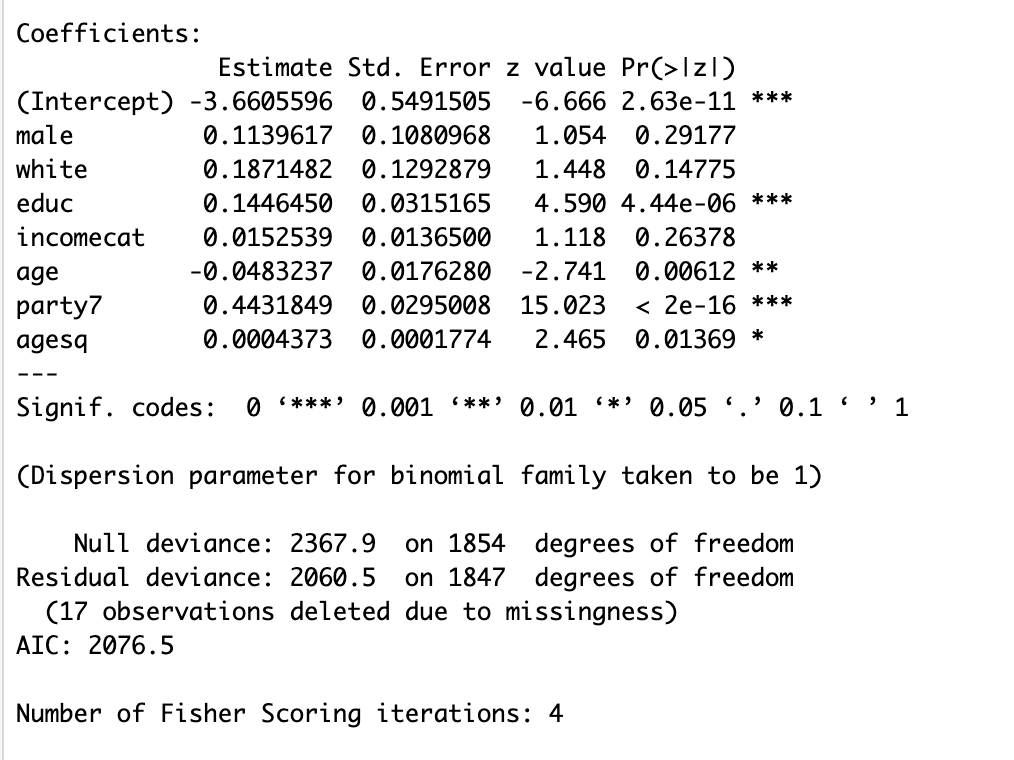 3. Fit a logistic regression model to estimate the | Chegg.com