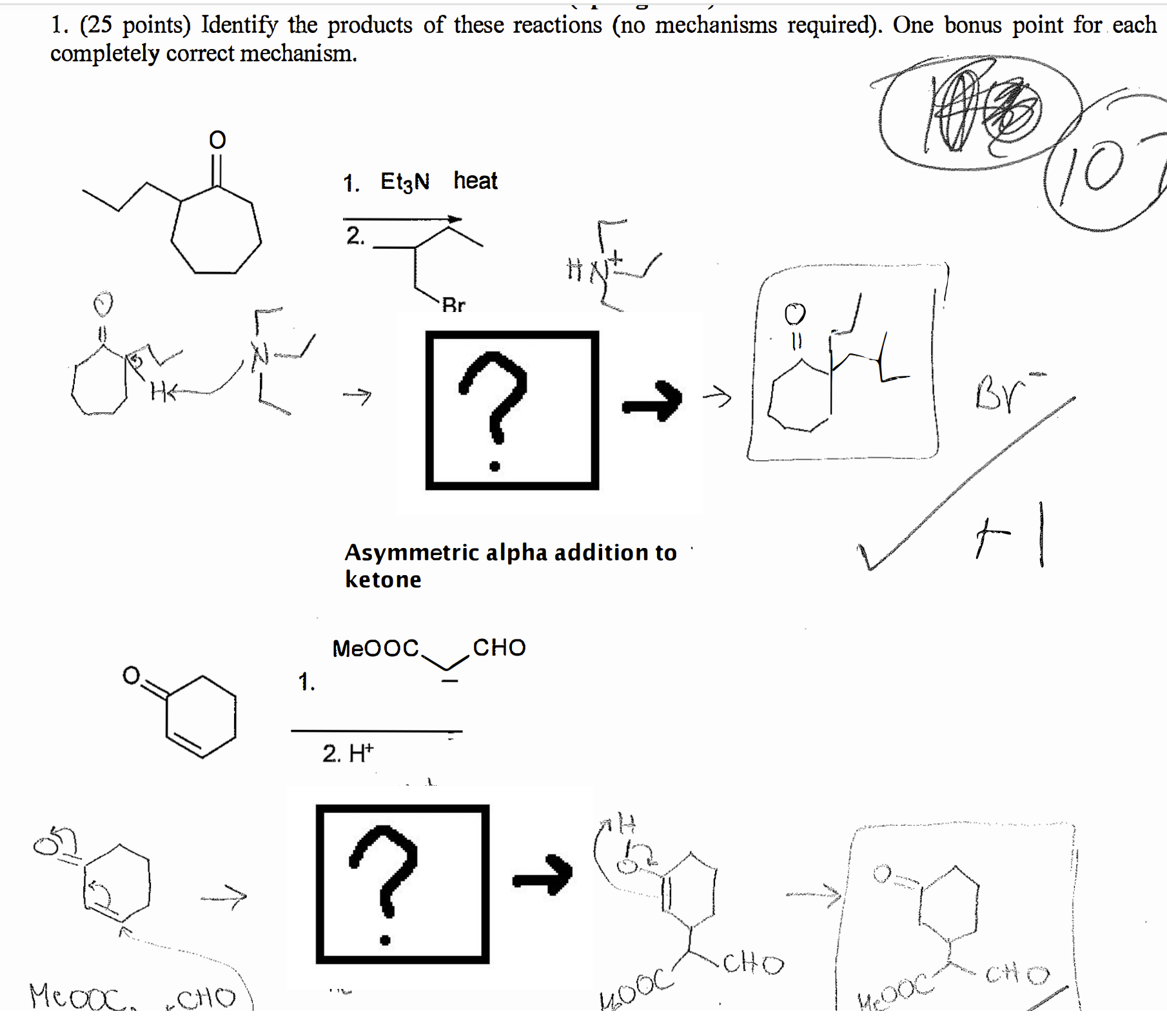 Solved ( 25 ﻿points) ﻿Identify the products of these | Chegg.com
