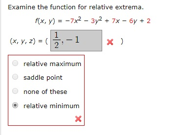 Solved Identify any extrema of the function by recognizing | Chegg.com