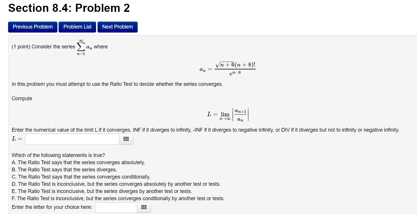 Solved Section 8.4: Problem 2 Previous Problem Problem List | Chegg.com
