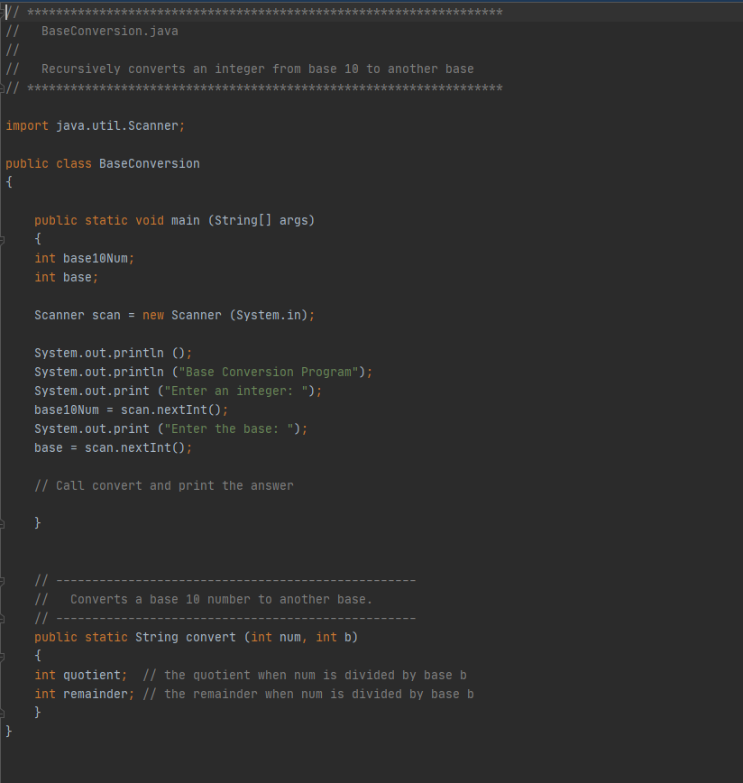 Solved Q3. One algorithm for converting a base 10 number to | Chegg.com