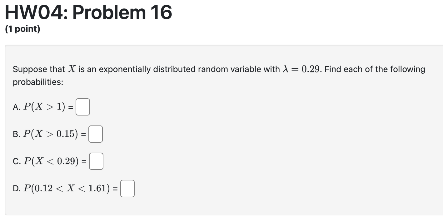Solved Suppose that x ﻿is an exponentially distributed | Chegg.com