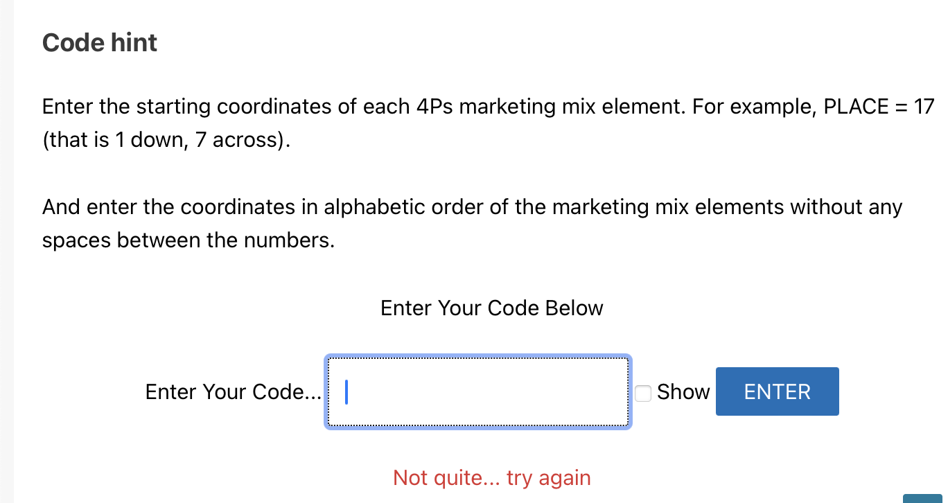 Solved Code hint Enter the starting coordinates of each 4Ps | Chegg.com