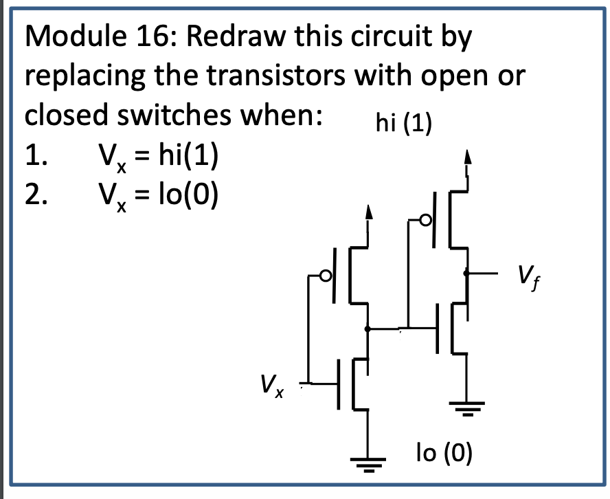 Solved Module 16 Redraw This Circuit By Replacing The 