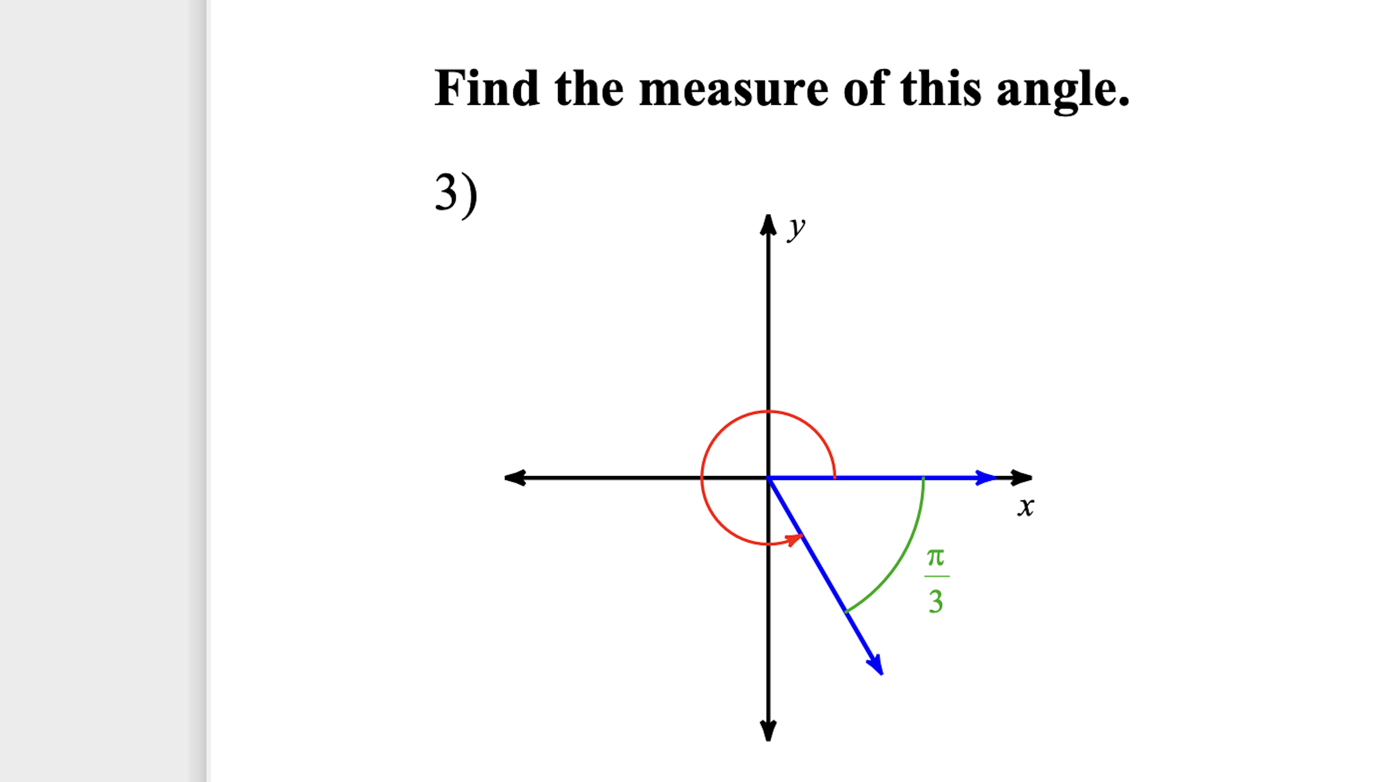 Solved Find the measure of this angle. 3 | Chegg.com