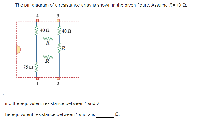 Solved The pin diagram of a resistance array is shown in the | Chegg.com