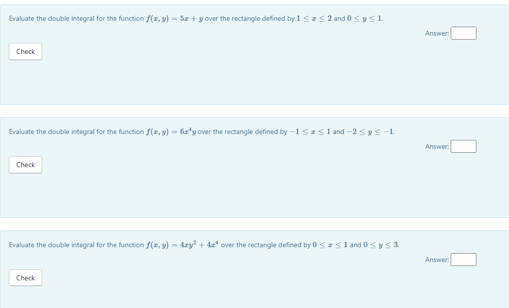 Solved Evaluate the double integral for the function | Chegg.com