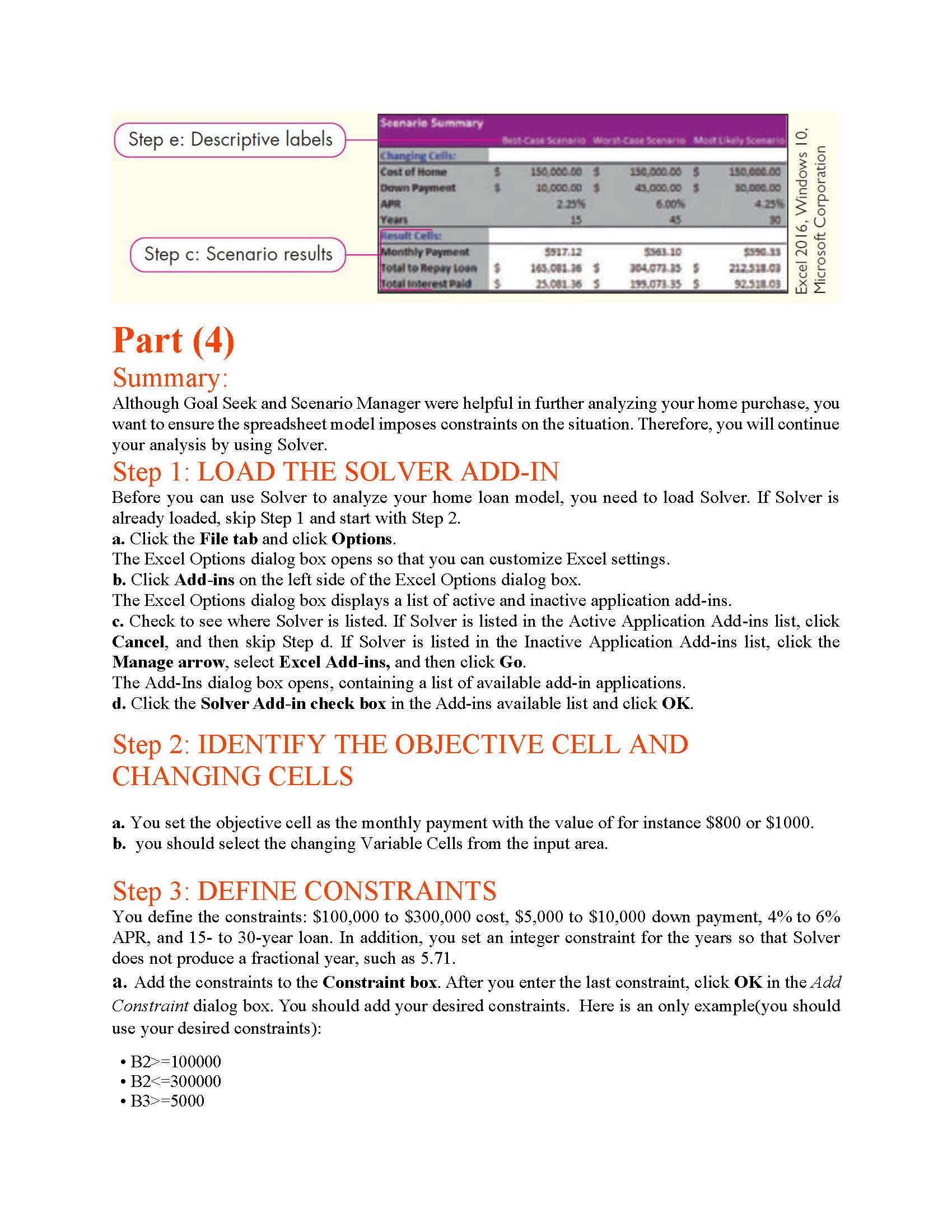 Step 3: FORMAT A ONE-VARIABLE DATA TABLE You want to | Chegg.com