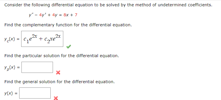 Solved Consider the following differential equation to be | Chegg.com