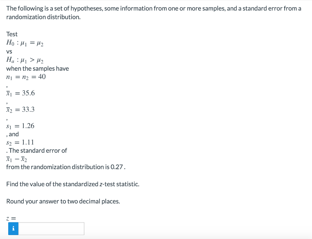 Solved The Following Is A Set Of Hypotheses Some