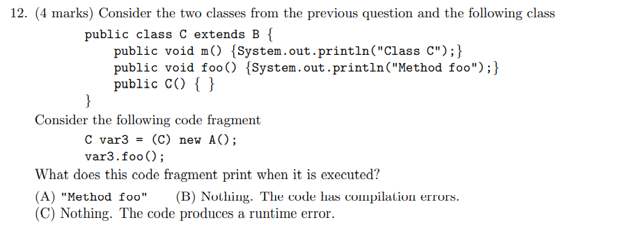 Solved The following code fragment is executed on the above | Chegg.com