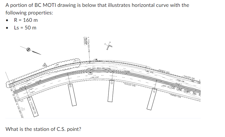 Solved A portion of BC MOTI drawing is below that | Chegg.com