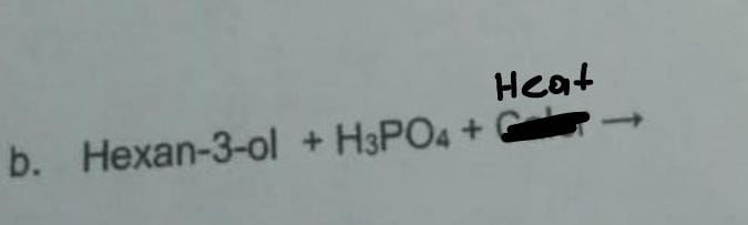 Solved by reacting with water and heat, it gives; b. | Chegg.com
