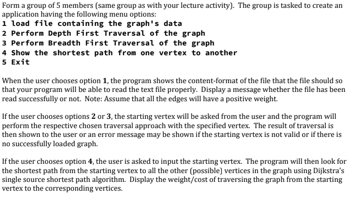 Form a group of 5 members (same group as with your | Chegg.com