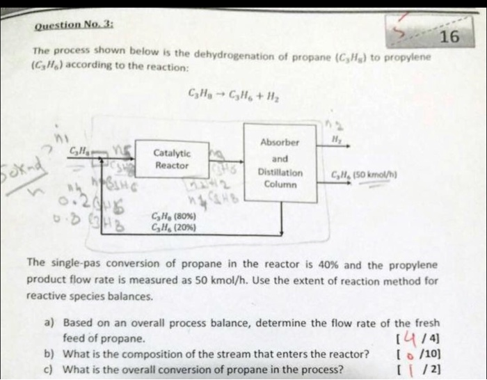 Solved Question No.3: 16 The process shown below is the | Chegg.com