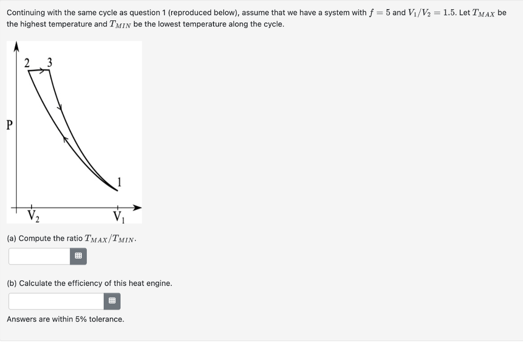 Solved Continuing with the same cycle as question 1 | Chegg.com