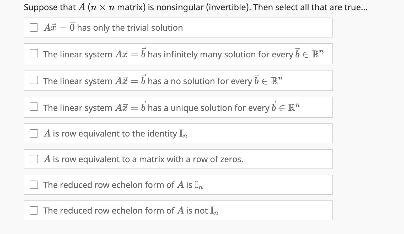 Solved Suppose that A(n×n matrix) is nonsingular | Chegg.com