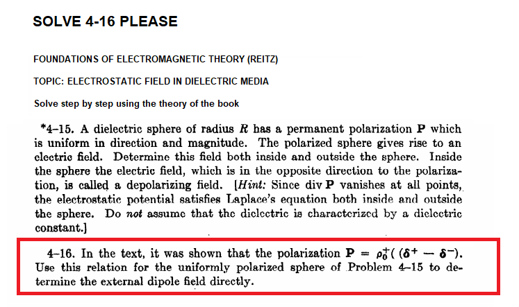 Solved SOLVE 4-16 PLEASE FOUNDATIONS OF ELECTROMAGNETIC | Chegg.com