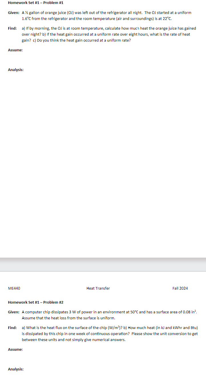 Solved Need help solving these problemsHomework Set #1 - | Chegg.com