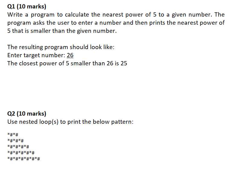 Solved Q1 (10 marks) Write a program to calculate the | Chegg.com