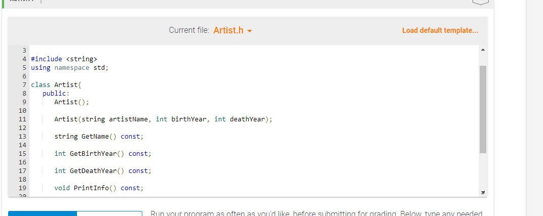 Solved 7.25 LAB: Artwork label (classes/constructors) Given | Chegg.com