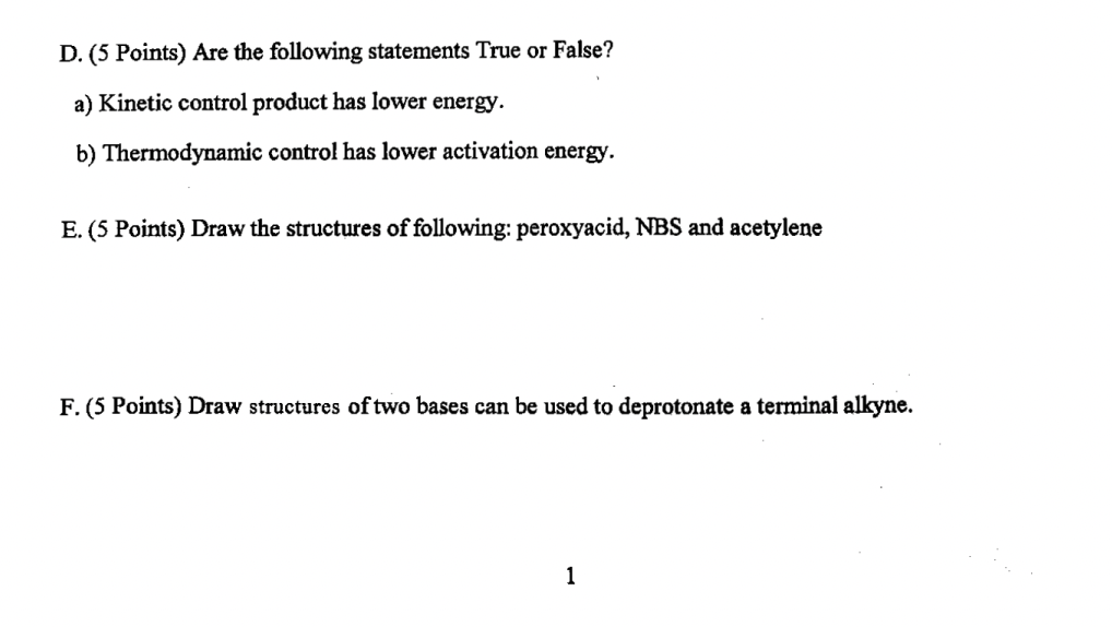 Solved Are the following statements True or False? Draw the | Chegg.com