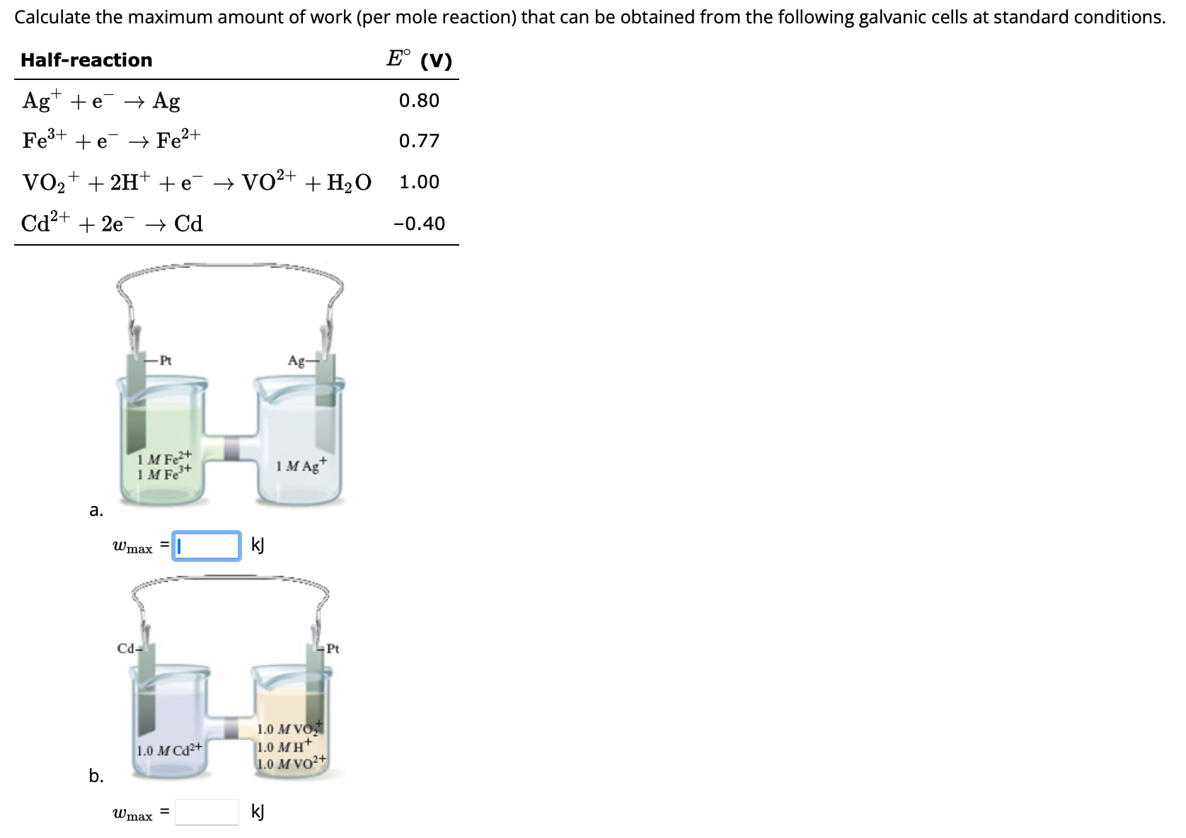 Solved Calculate the maximum amount of work (per mole | Chegg.com