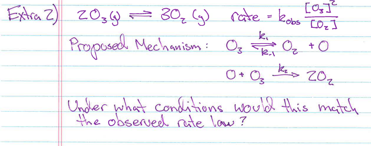 Solved 2O3( g)⇌3O2( g) rate =kobs[O2][O3]2 Proposed | Chegg.com