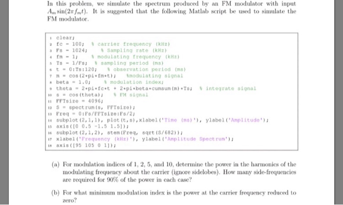 Solved In this problem, we simulate the spectrum produced by | Chegg.com