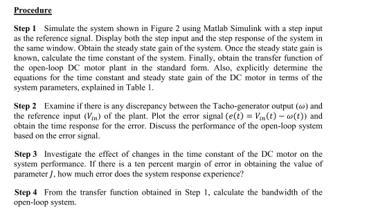 Open-Loop Analysis A common type of control system is | Chegg.com