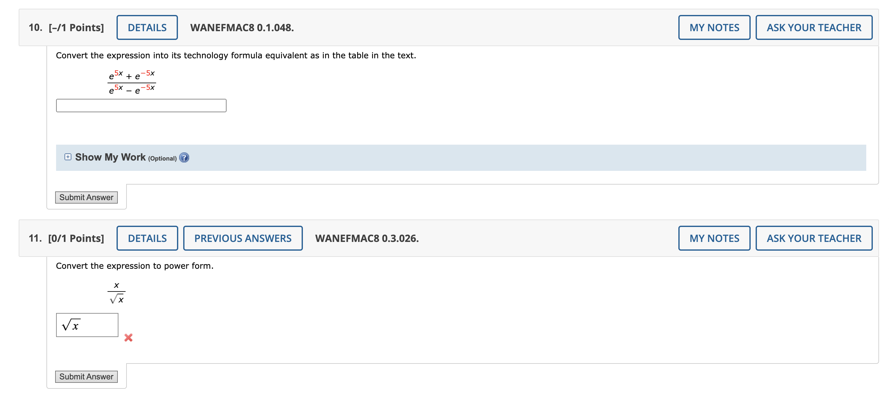 Solved [-/1 Points] WANEFMAC8 0.1.048. Convert the | Chegg.com