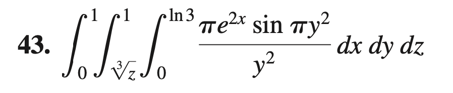 Solved Evaluate the integrals in Exercises 41-44 by changing | Chegg.com