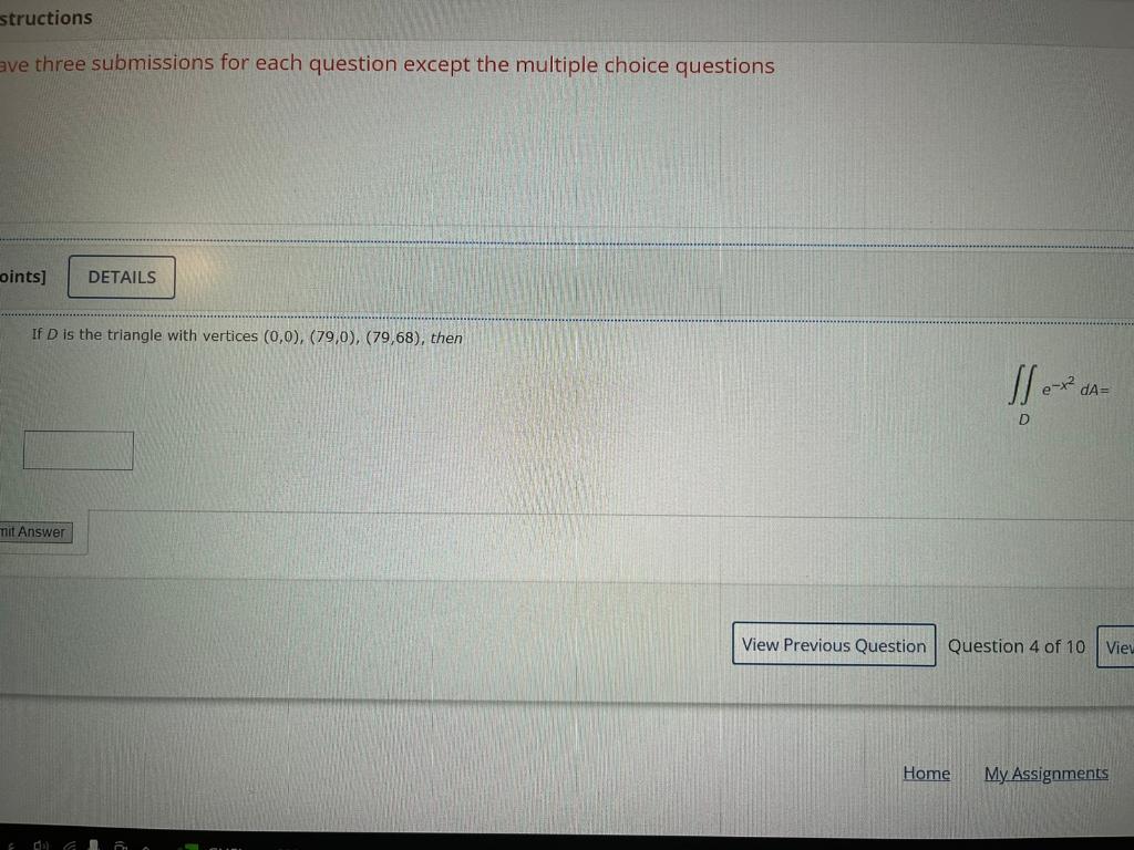 Solved ave three submissions for each question except the | Chegg.com